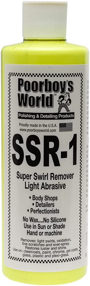 Poorboys Super Swirl Remover SSR 1.0 Light Grade Swirl & Scratch Remov ...